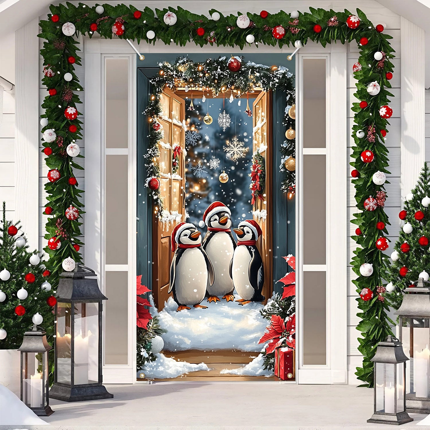 Winter Wonderland Whimsy Door Cover NCU0DV094 – A Gift Customized