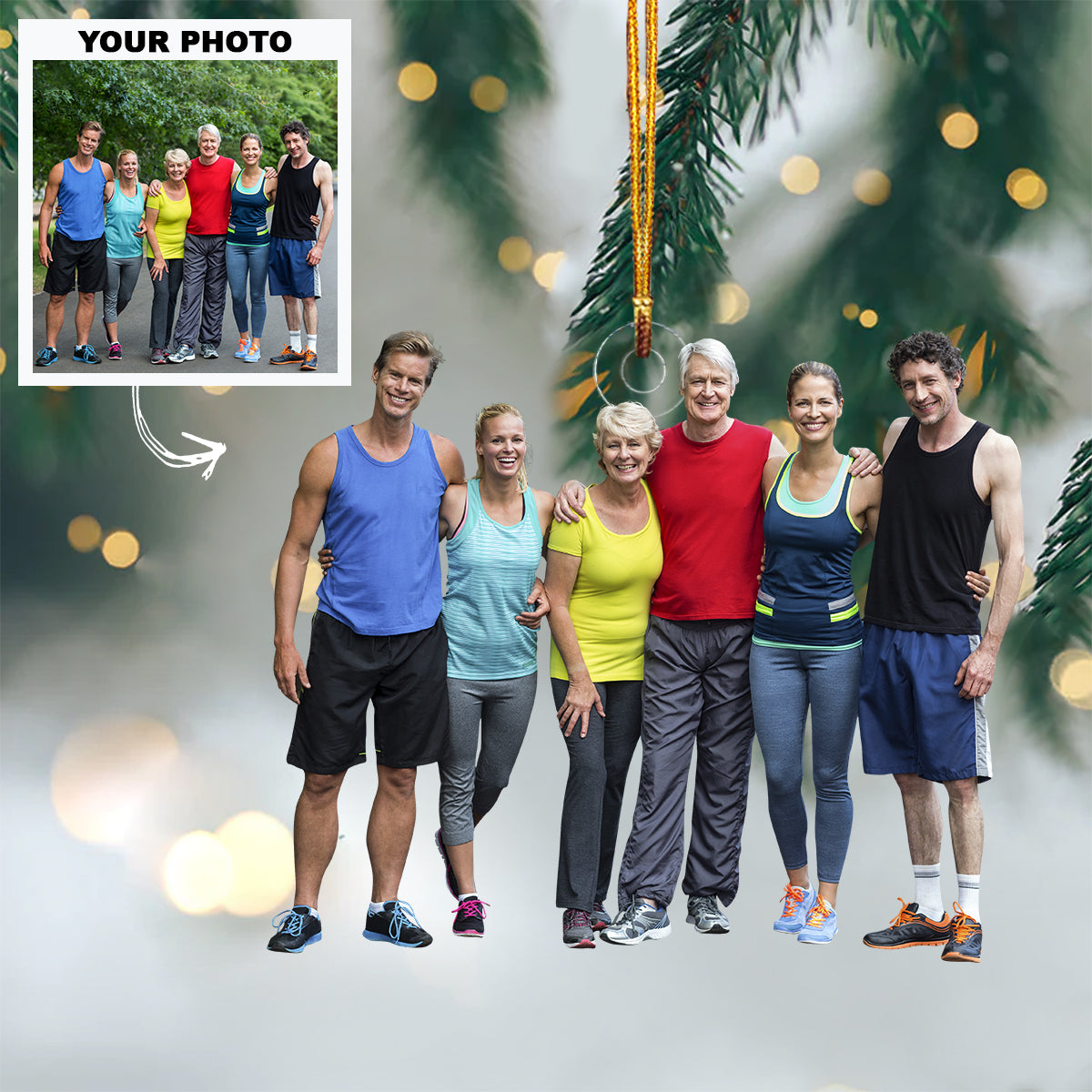 Marathon Ornament - Personalized Custom Photo Mica Ornament - Christma ...