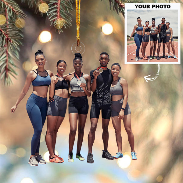 Marathon Ornament - Personalized Custom Photo Mica Ornament - Christma ...