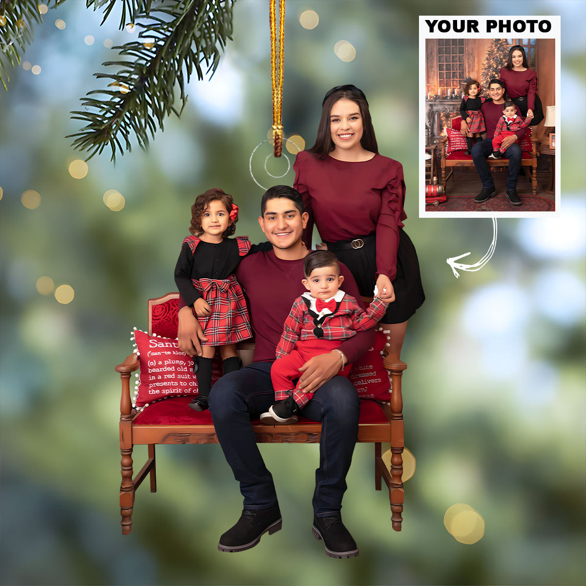Customized Photo Ornament Family Special Moments V9 - Personalized Pho ...