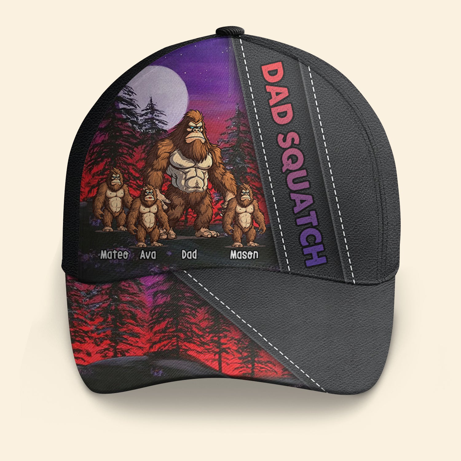 Dad Squatch - Personalized Custom Classic Cap - Father's Day Gift For ...