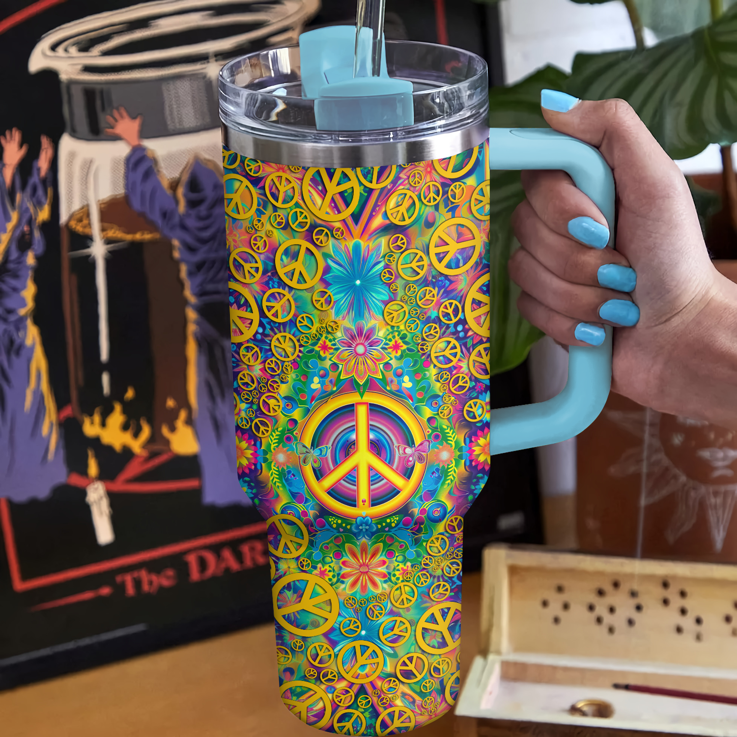 Hippie Dream - Tumbler with Handle - NCU0TT019 – A Gift Customized