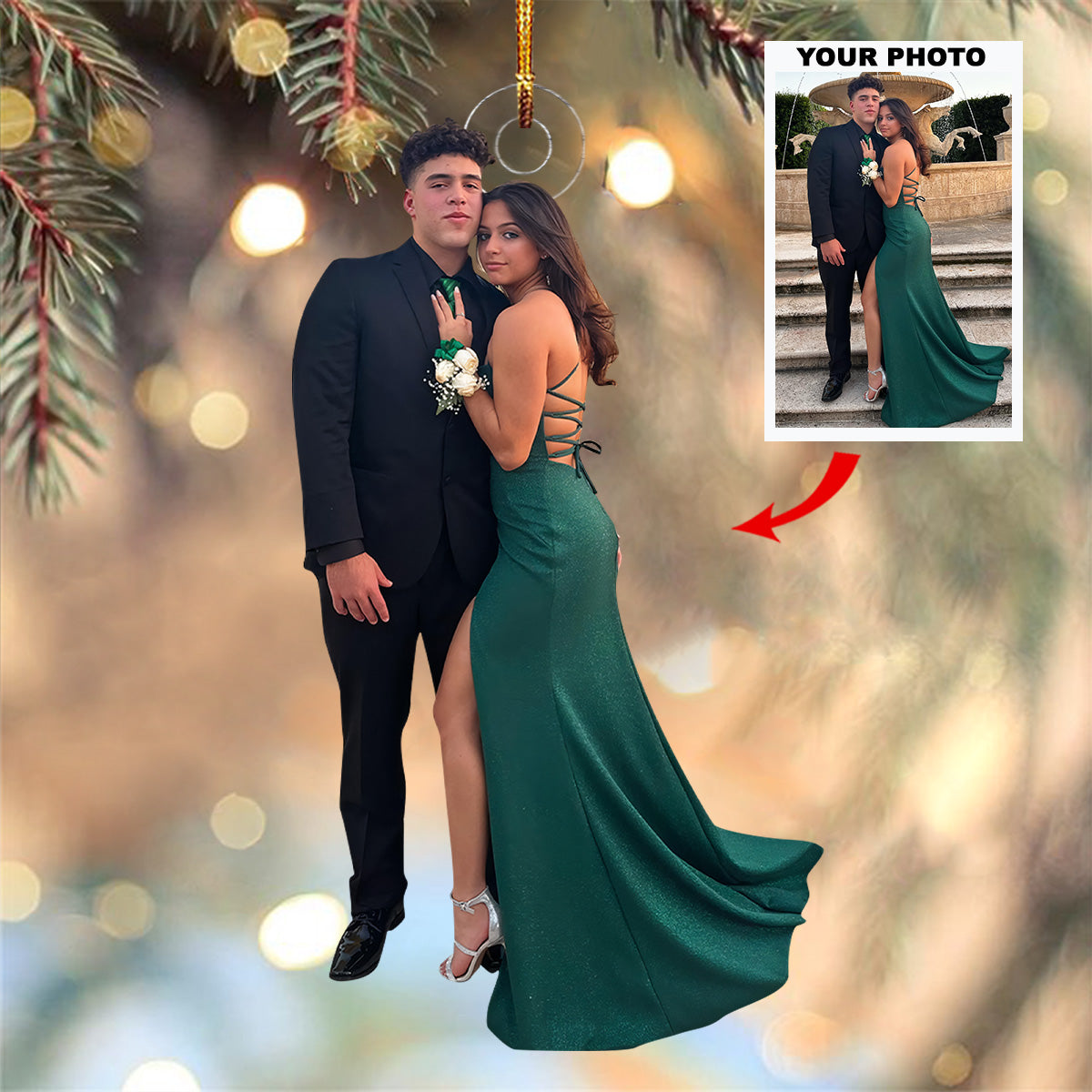 Pure Romance - Personalized Photo Mica Ornament - Christmas Gift For C ...