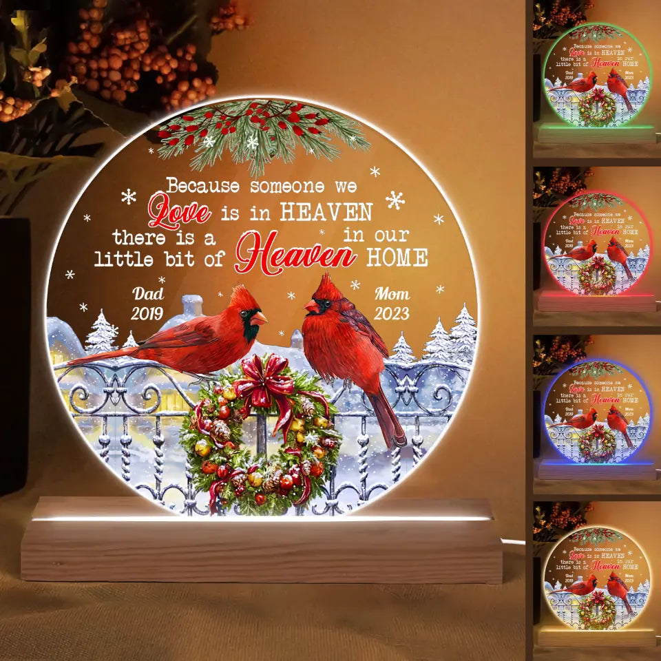 Because Someone We Love Is In Heaven - Personalized Custom 3D LED Ligh ...