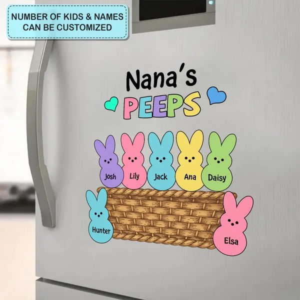 Grandma's Peeps V2 - Personalized Custom Decal - Gift For Grandma, Mom ...