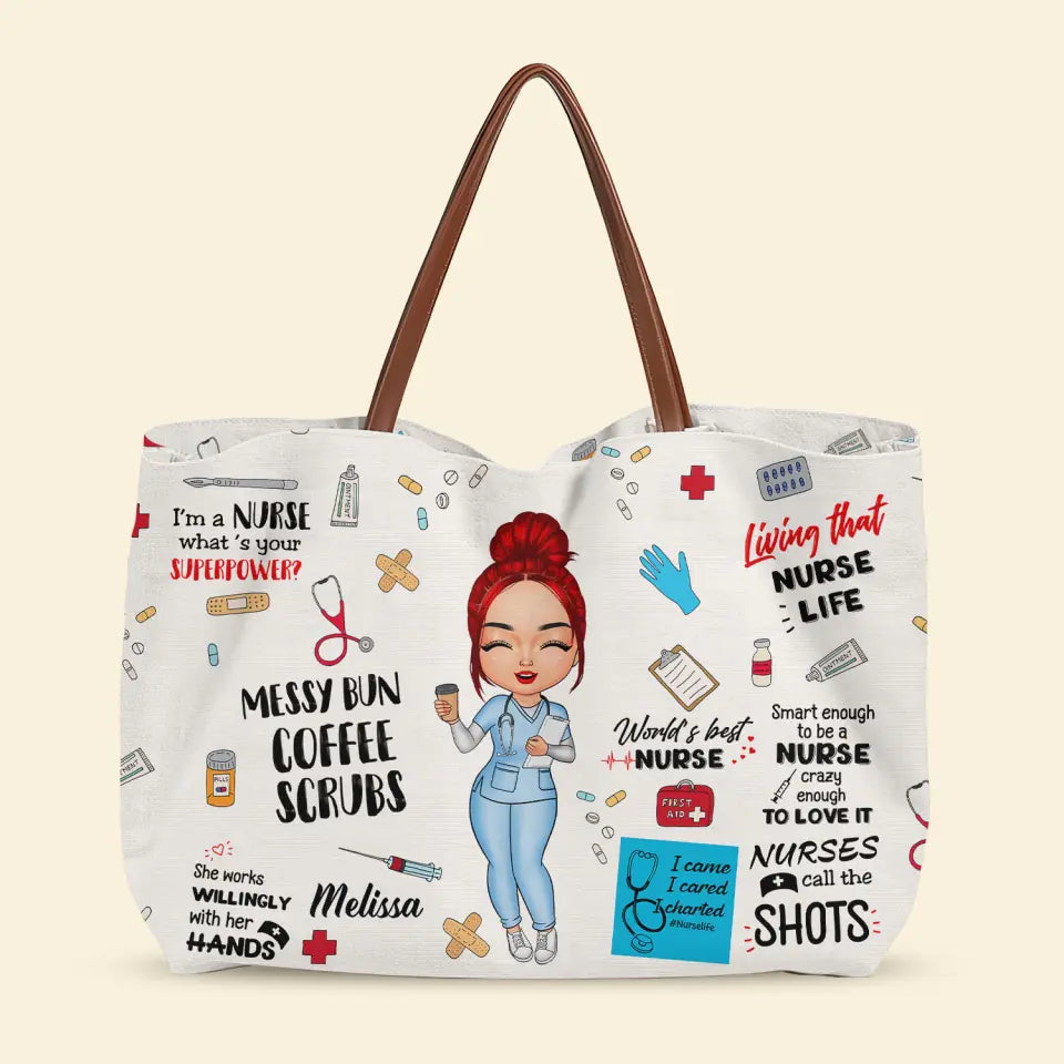World's Best Nurse - Personalized Custom Tote Bag - Nurse's Day, Appre ...