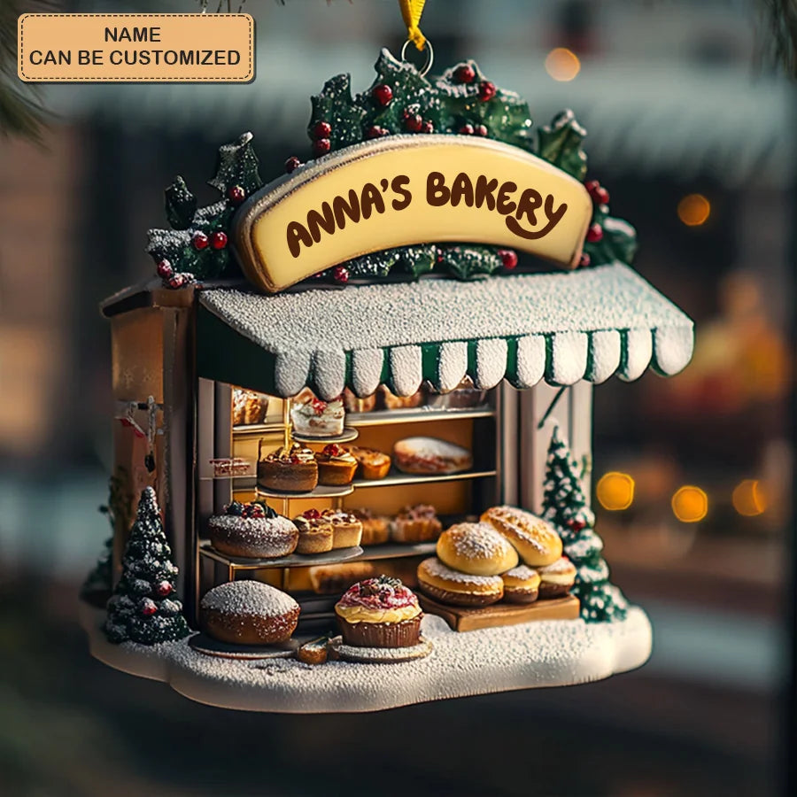 Winter Pastries Personalized Custom Mica Ornament Gift For Bakers, Bak ...