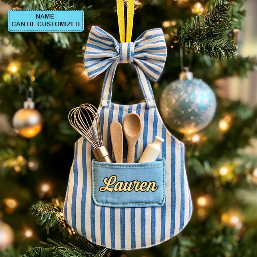 Baking Bliss Personalized Custom Mica Ornament Gift For Chefs, Cooking ...