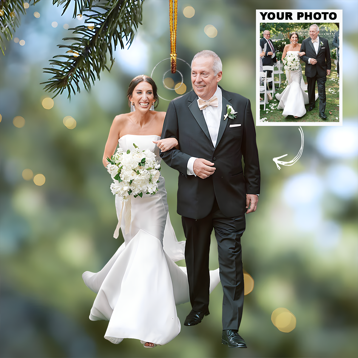 Customized Photo Ornament Wedding Special Moment V2 - Personalized Pho ...