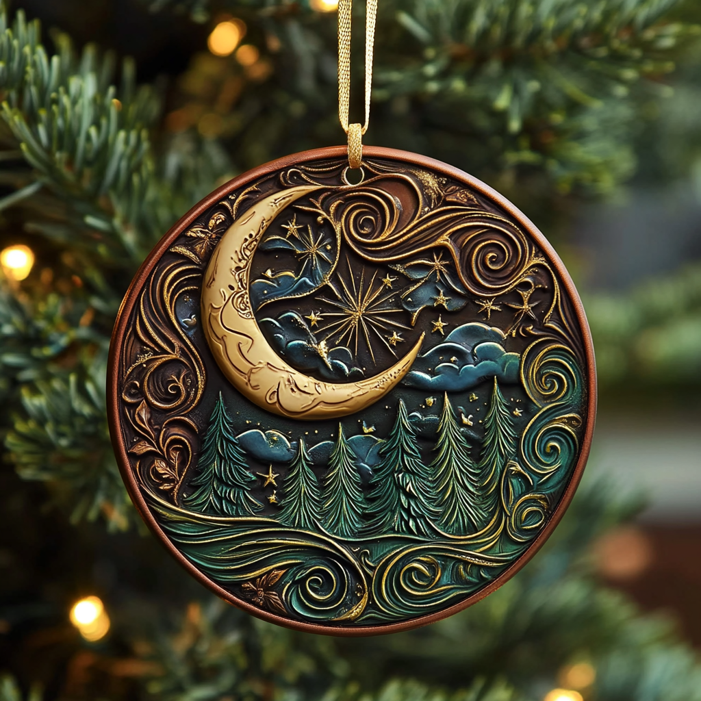 Moonlit Pines Mica Ornament NCU0VL042 – A Gift Customized