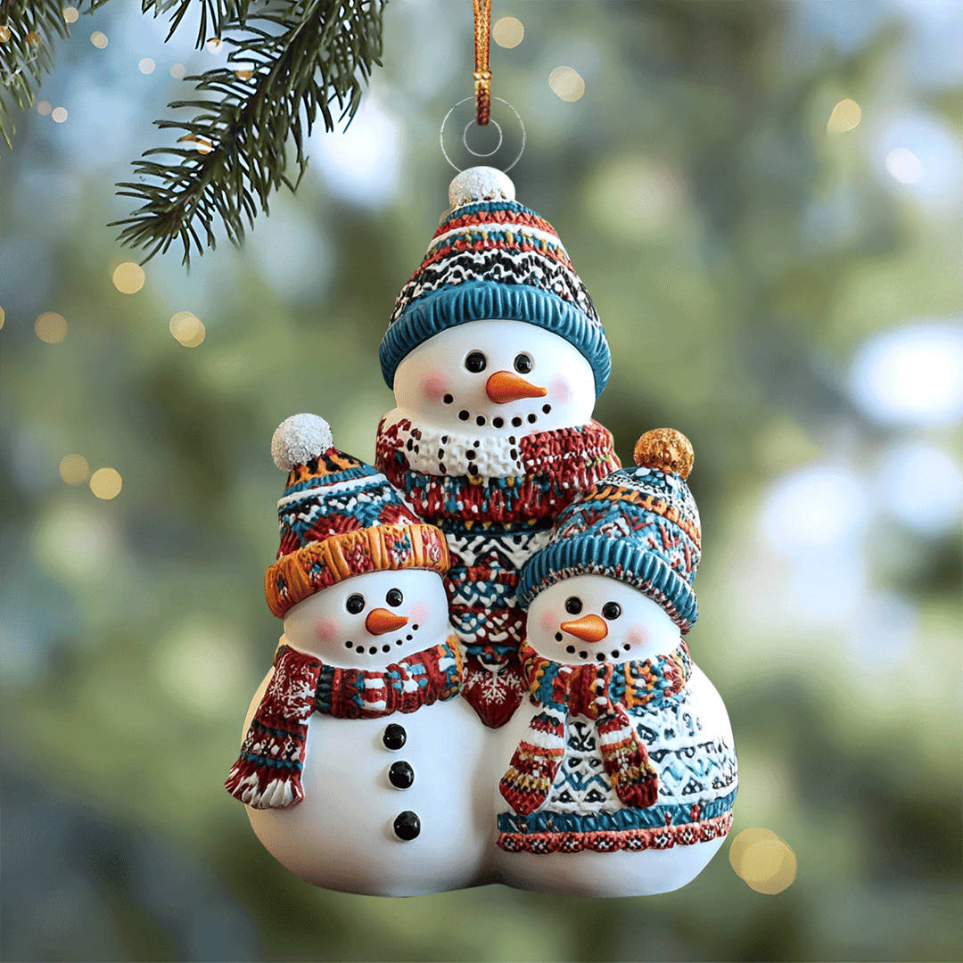 Snowy Smiles Charm - Mica Ornament Ncu0pd218 Set Snowy Smiles White ...