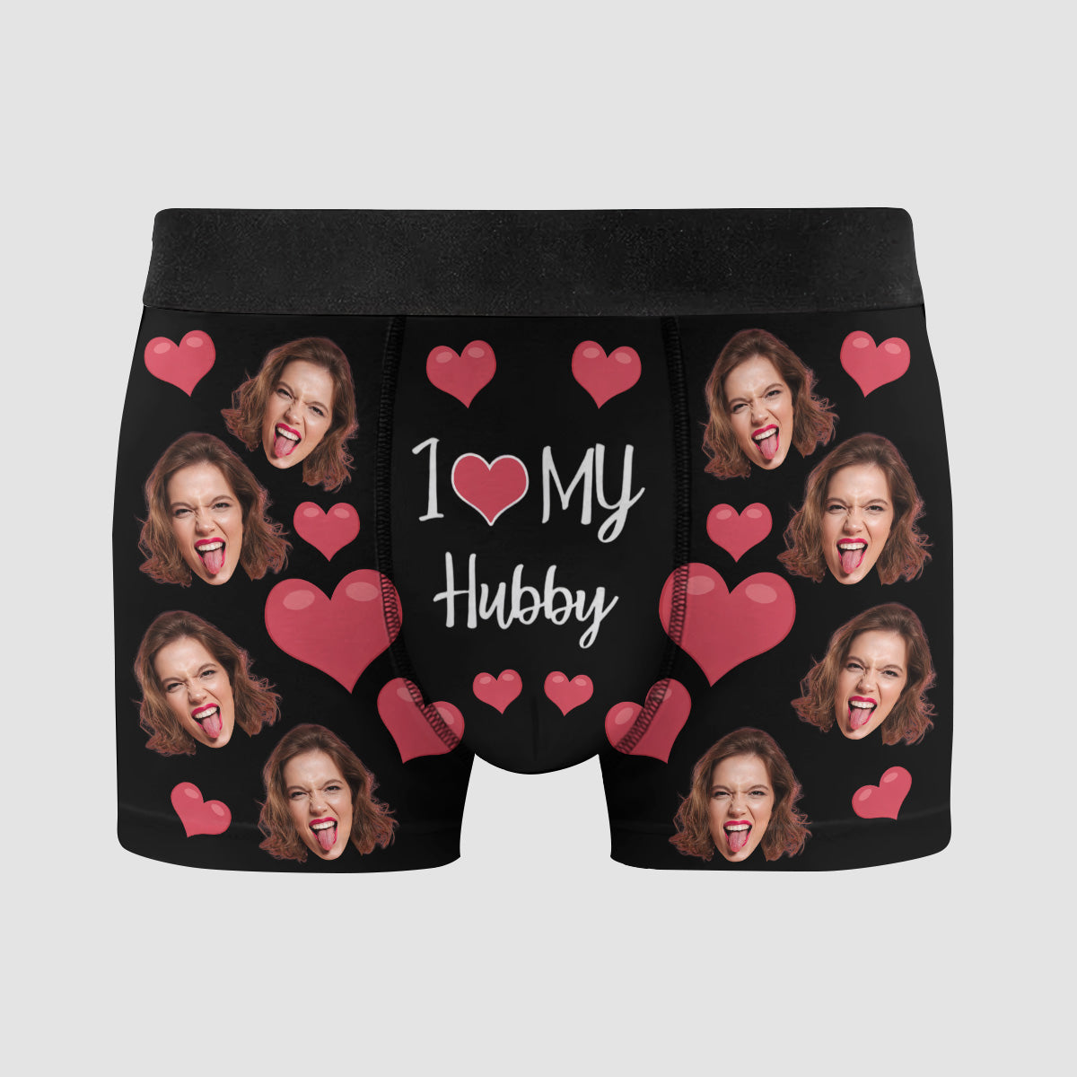 I Love My Hubby - Personalized Custom Men's Boxer Briefs - Gift For Co ...