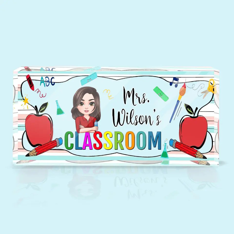 Personalized Custom Desk Plate - Teacher's Day, Appreciation Gift For ...
