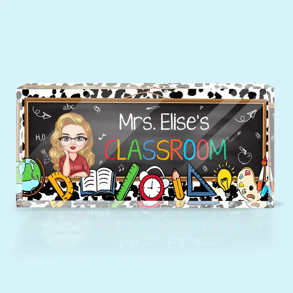 Personalized Custom Desk Plate - Teacher's Day, Appreciation Gift For ...