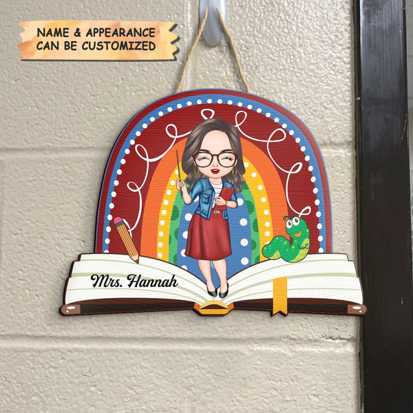 Personalized Door Sign - Gift For Teacher - My Happy Classroom - A Gift ...